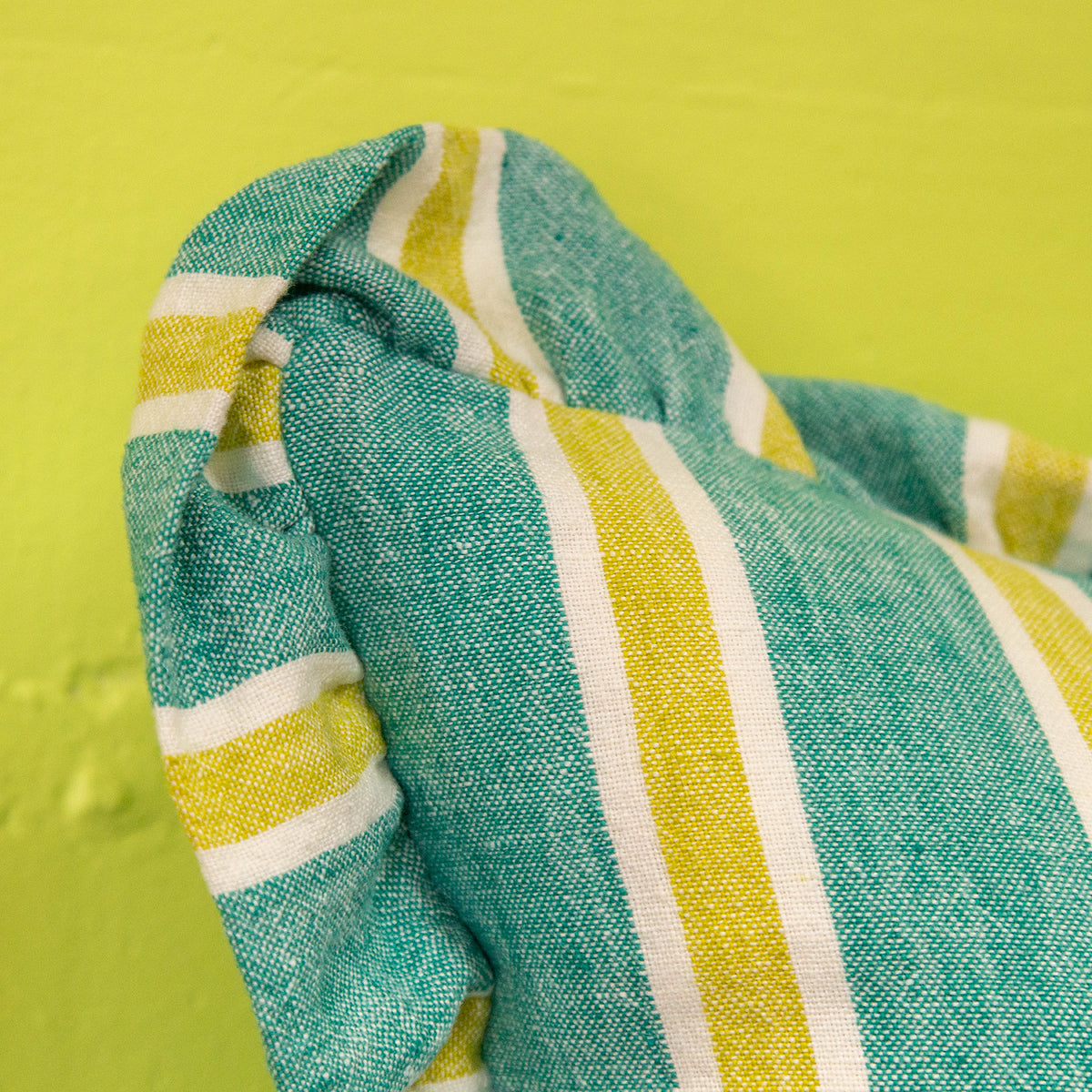 Tutti Fizzy Stripe Green 50x50cm – Martha's Furnishing Fabrics