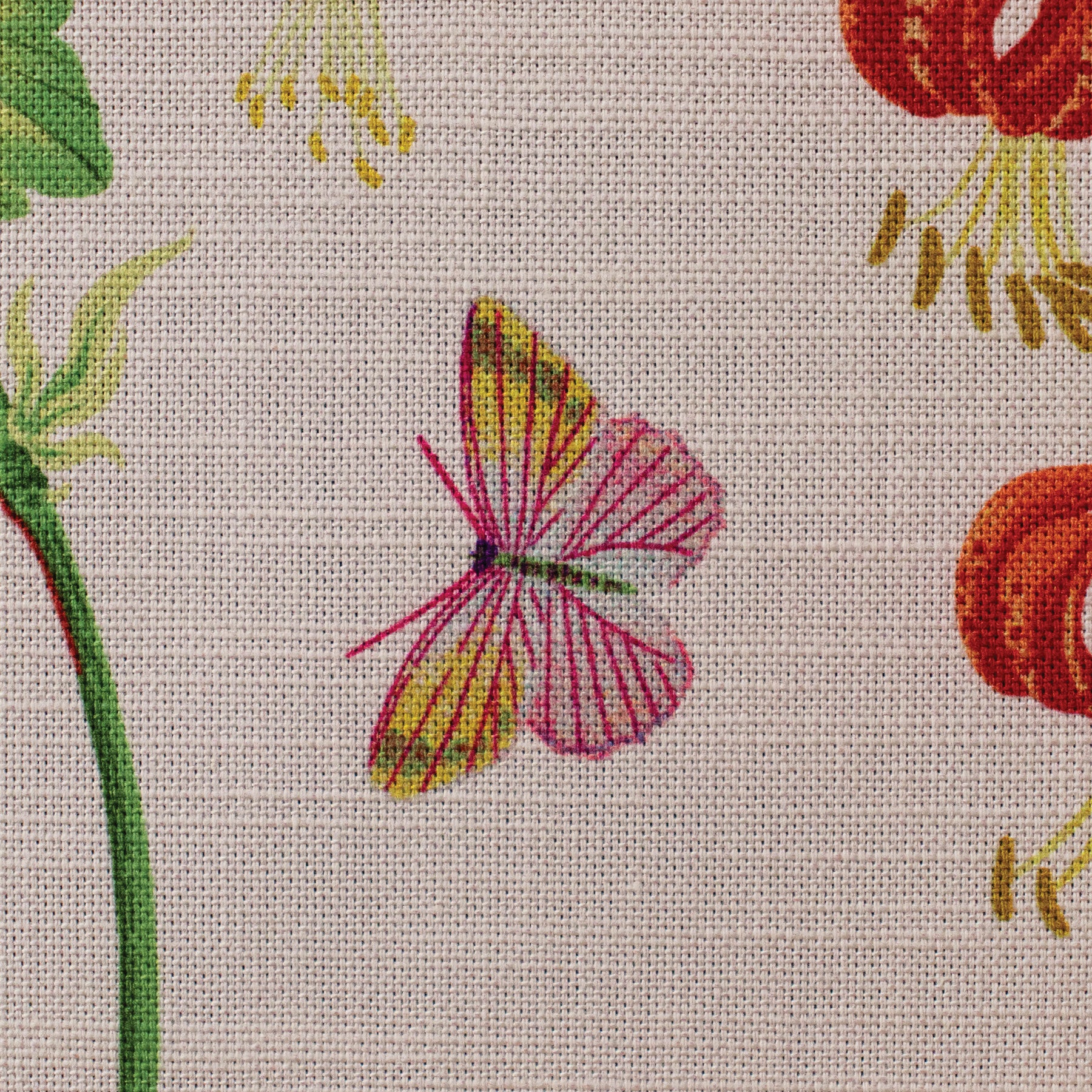 Flower Press Cotton Fabric