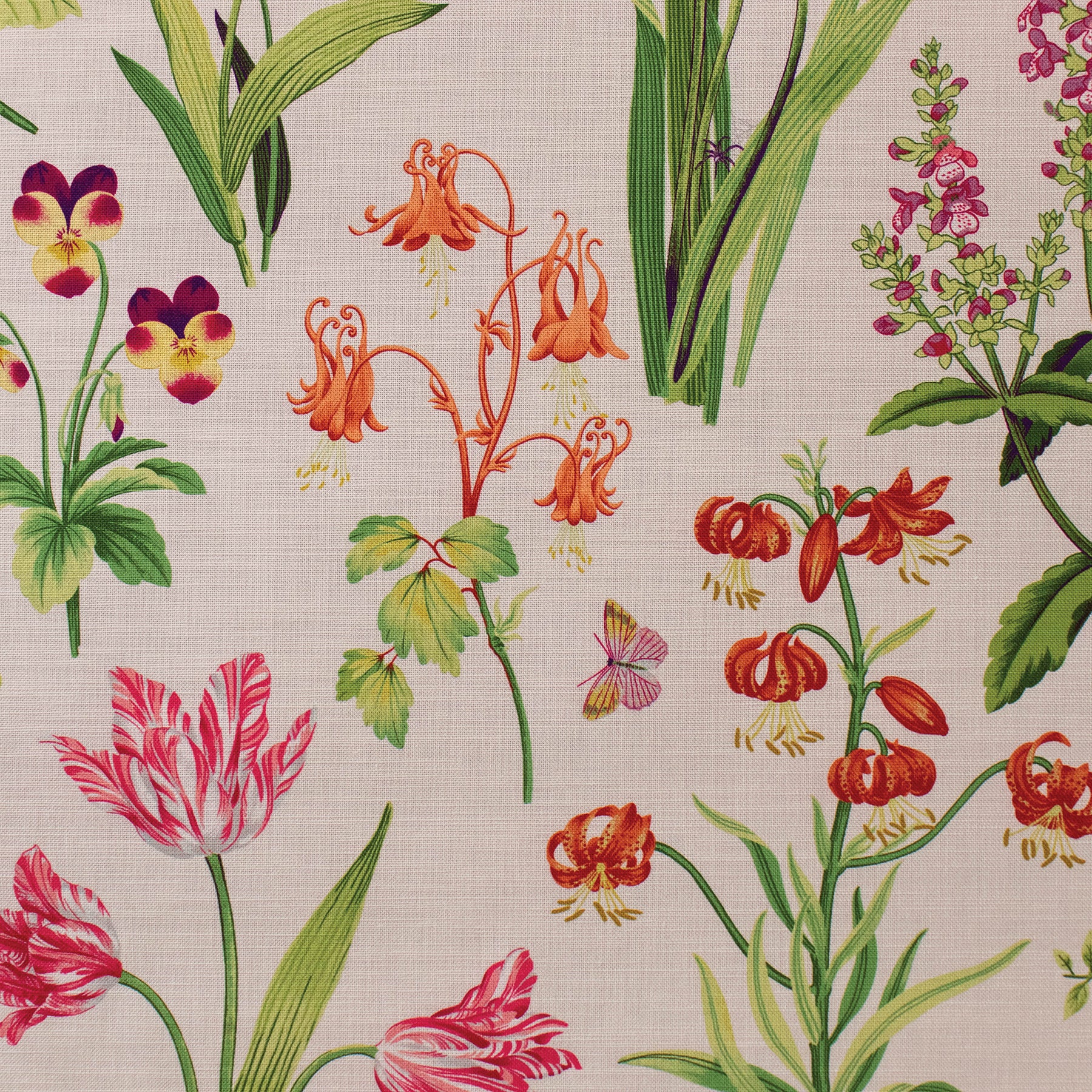 Flower Press Cotton Fabric