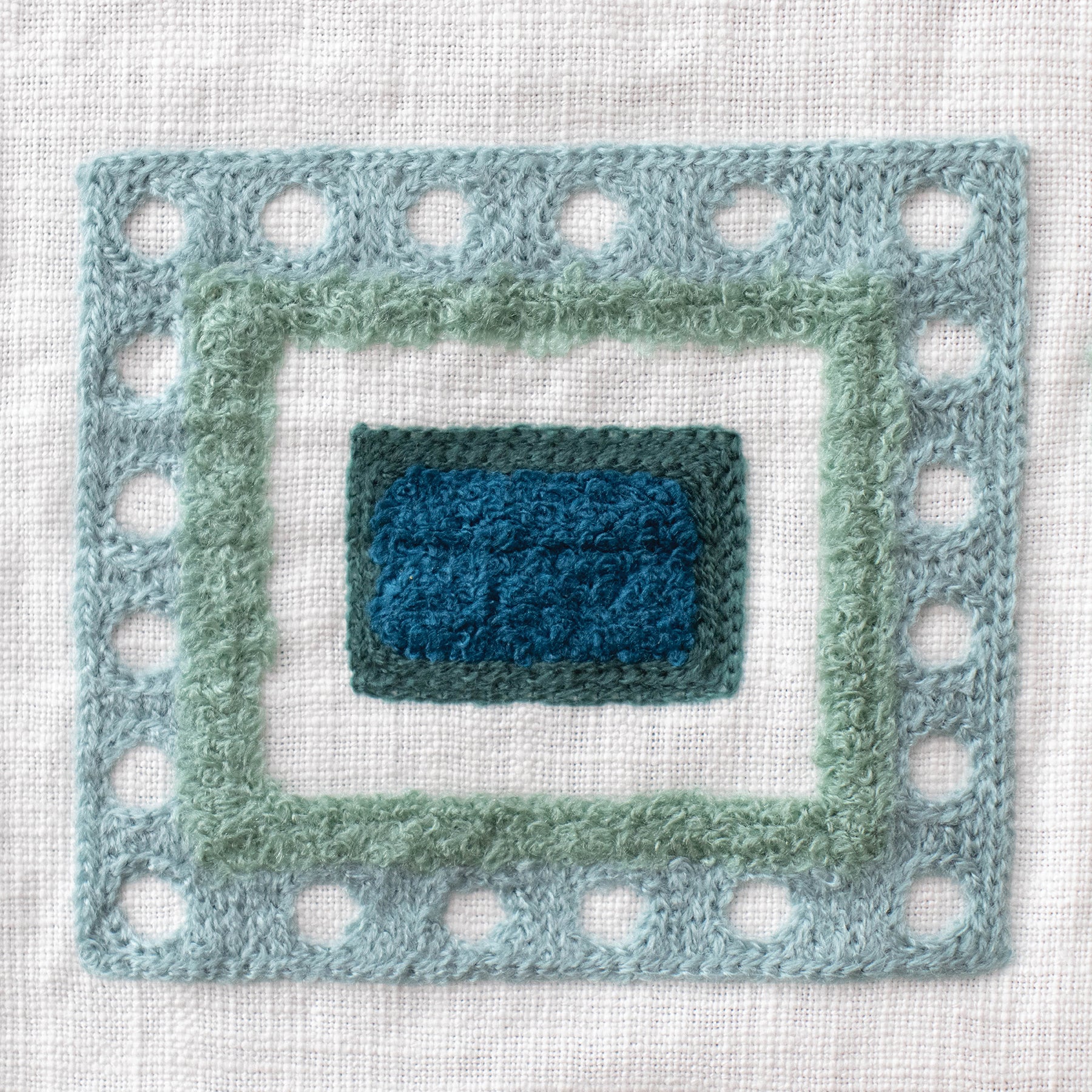 Meccano Peacock Embroidered Fabric