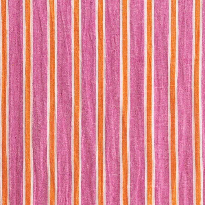 Buy Tutti Studio Fizzy Stripe Pink Linen Fabric Online at Marthas