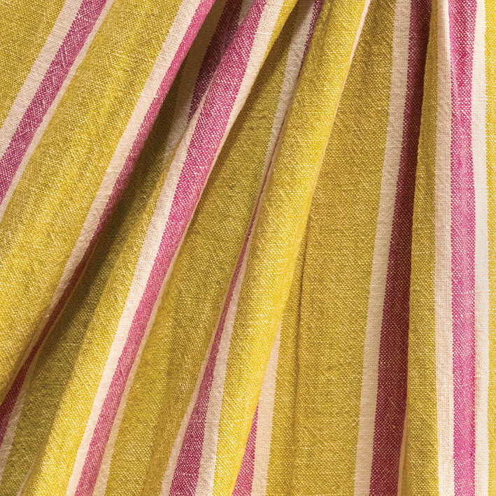 Tutti Studio Fizzy Stripe Citron Linen Fabric – Martha's Furnishing Fabrics